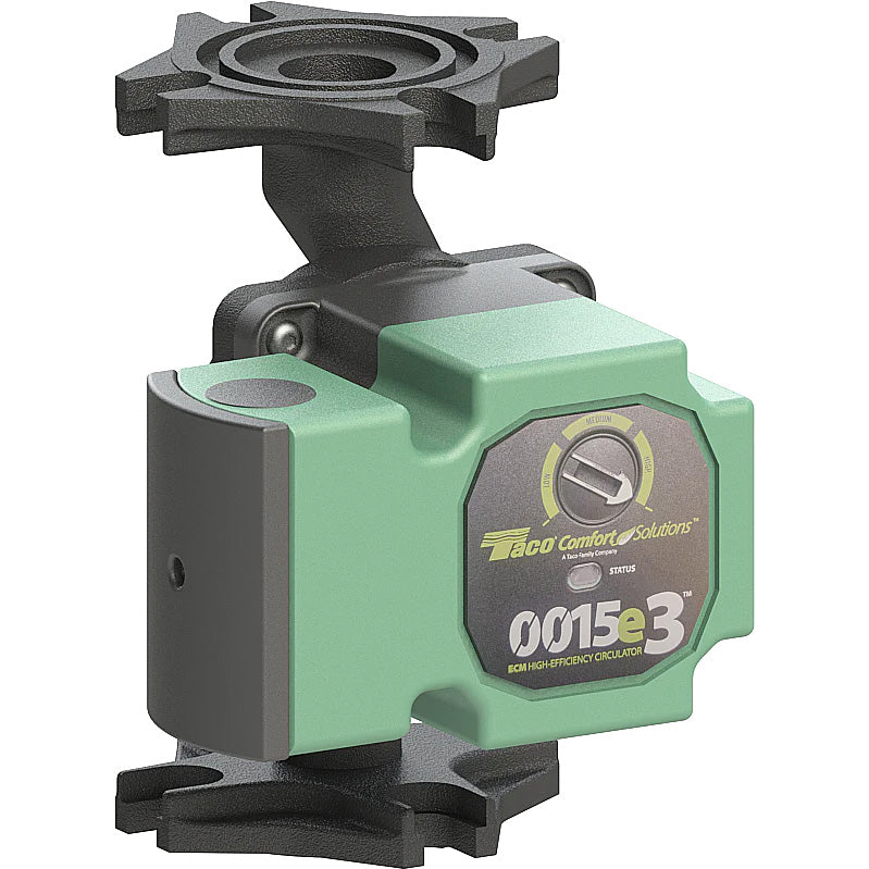 Taco 0015e3 2F4, 120V, ECM Variable speed Cast Iron Circulator Pump for hydronic radiant floor ...