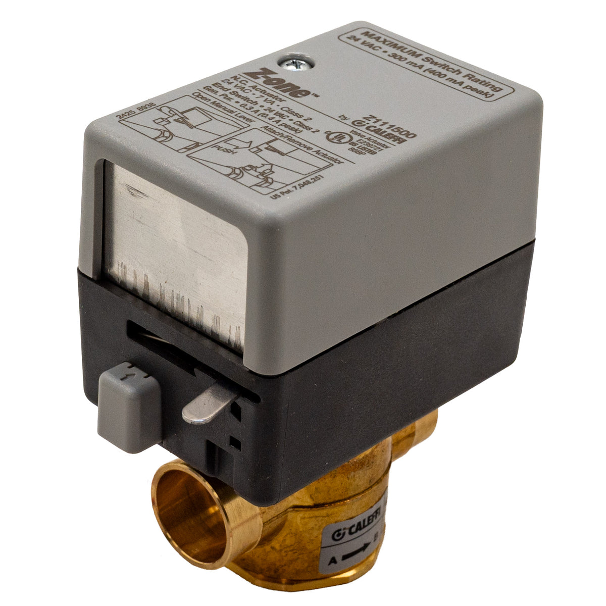 Z-one™, 2-way motorized zone valve (sweat) | Caleffi Z45 – Nordik Radiant