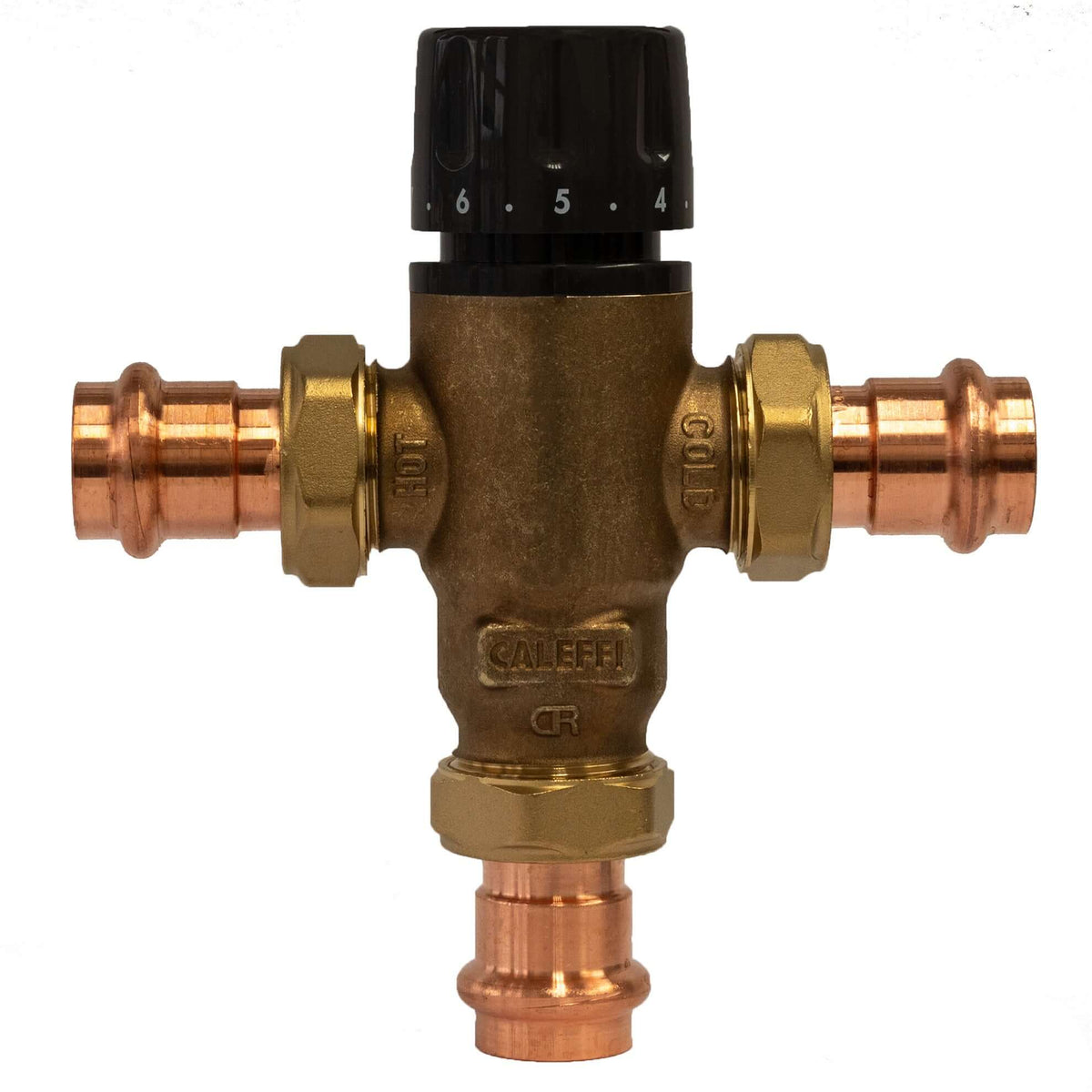 3/4″ MixCal Adjustable Thermostatic and Pressure Balanced Mixing Valve ...
