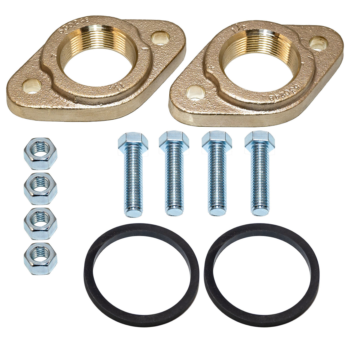 Grundfos Bronze 1-1/2'' NPT Treaded Flanges Set Kit (pair) | 539615 ...