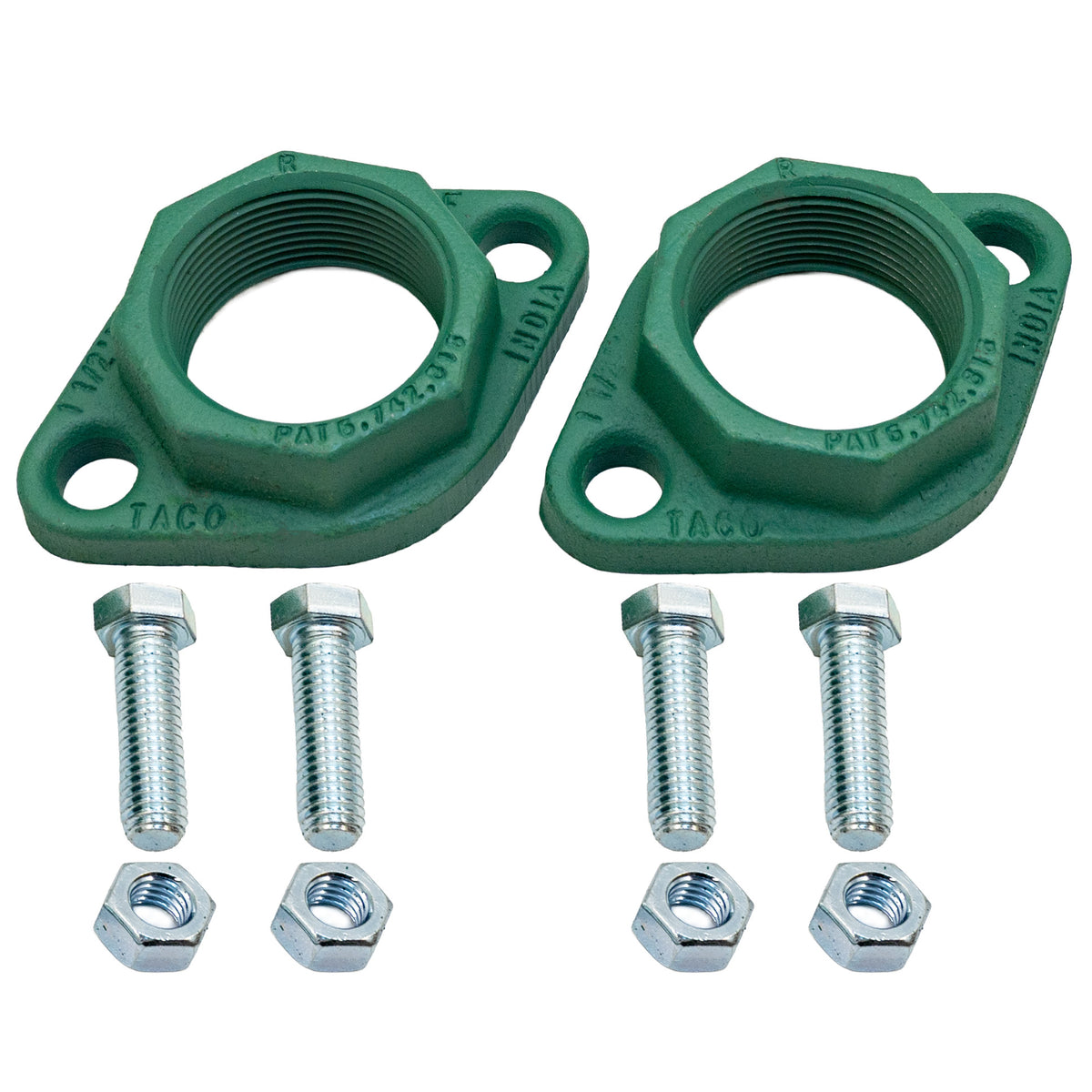 1-1/2'' Cast Iron Pump Flanges (pair) | Taco 110-254F – Nordik Radiant