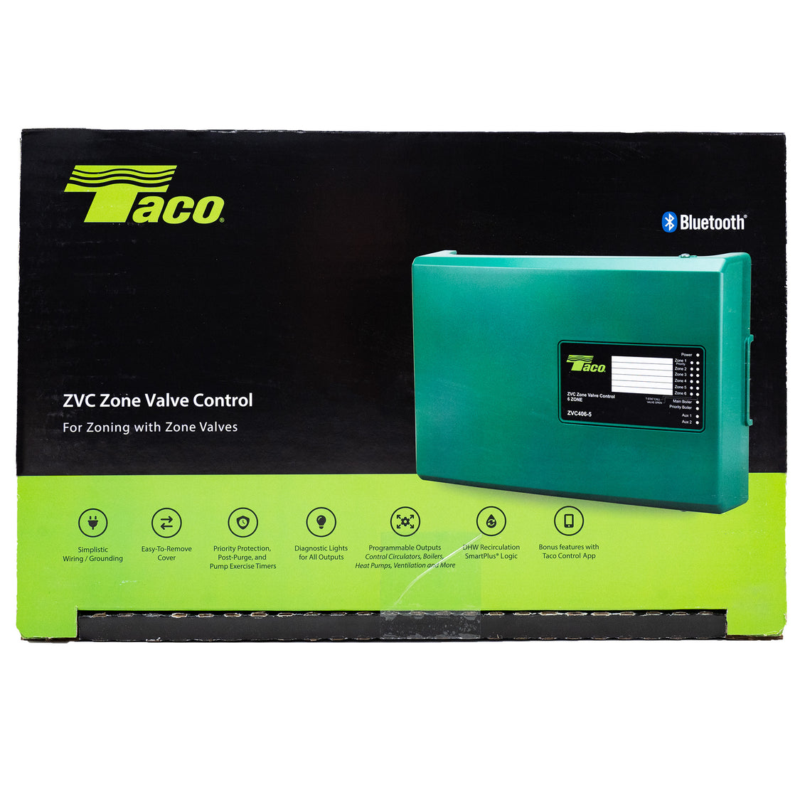 ZVC406-5 - Taco 6 Zones Valve Control. – Nordik Radiant