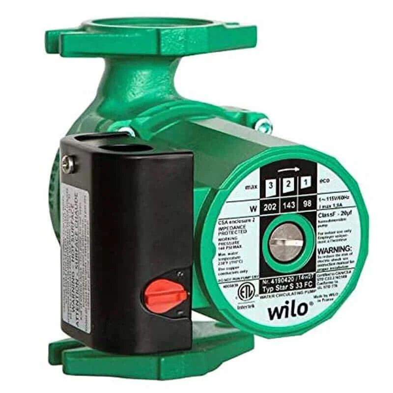 Wilo Star S 33 FC 115V 3-Speed Cast Iron Star Series Circulator Pump ...
